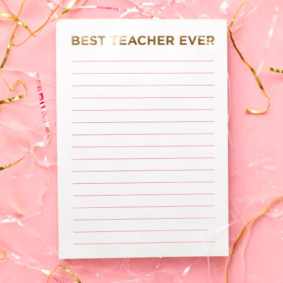 Best Teacher Notepad – Vivid Hue Home